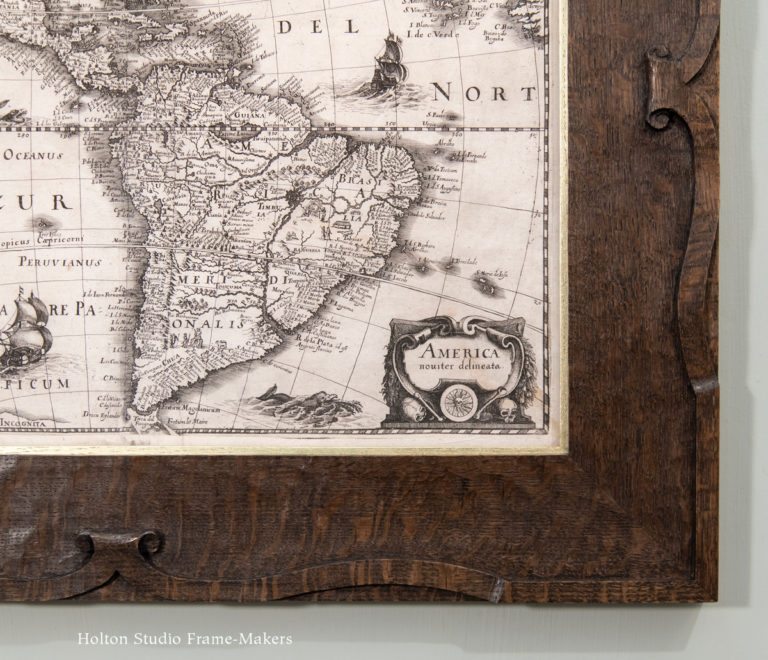 Baroque in Oak: Framing a 17th Century Map - Holton Studio Frame-Makers
