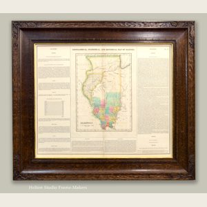 Another Carved Frame for a Map - Holton Studio Frame-Makers