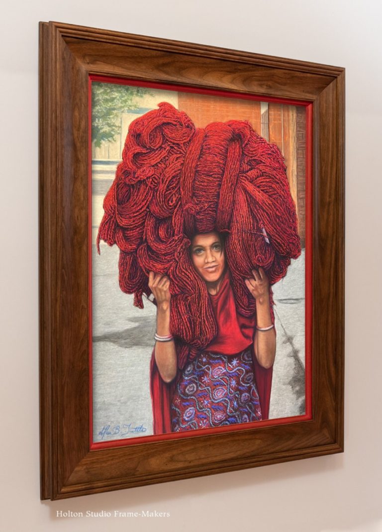 Framing Alan Tuttle's "Flower" - Holton Studio Frame-Makers